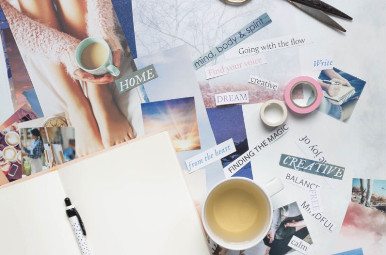 Create your own inspiration board - Breathe - Wellbeing, Mindfulness